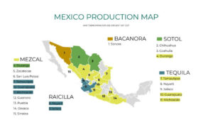 Map of Agave Spirits Denominaciones in Mexico – Mezcalistas